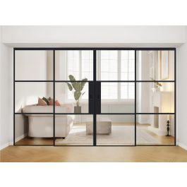 AluSpace 4000x2084 Grey 2 Moving 2 Fixed Sliding Door