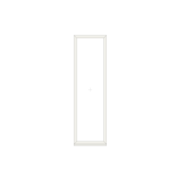 White uPVC fixed casement window 630mm x 2100mm